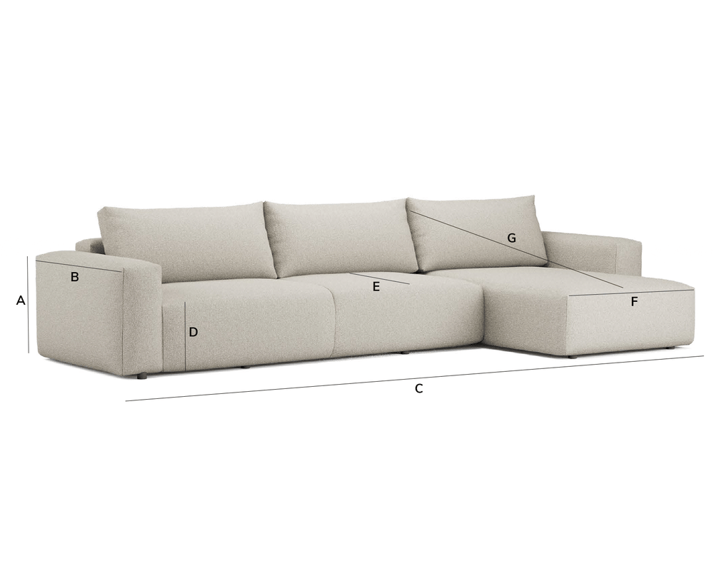 Maru | 140x342 cm | Bouclé beige | 539 – Nordic Dream